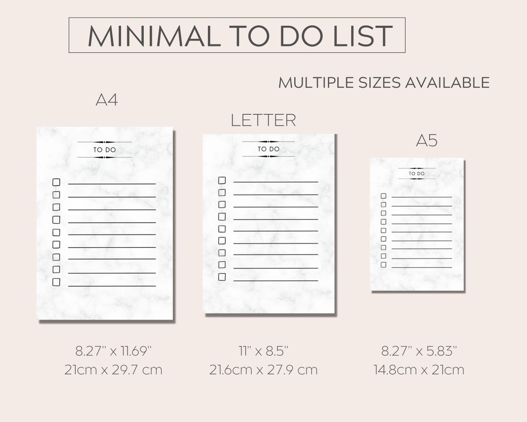 Daily Planner, Marble Printable, Productivity Planner PDF, Planner ...