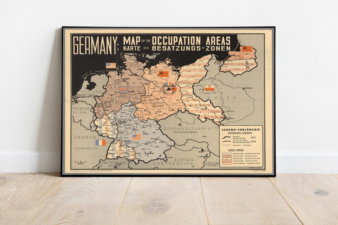 Germany World War 2 Map Print| Poster Print| WW2 Maps| Canvas Art| War ...