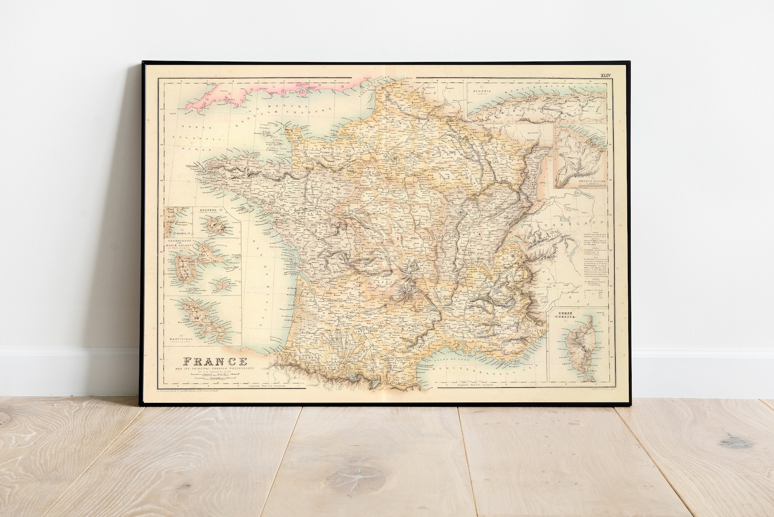 France Map - Old Map of France - Carte De La France - Old Map by ...