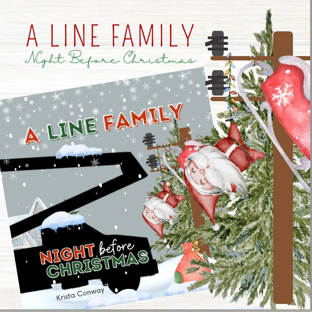 A Line Family Night Before Christmas PAPERBACK Linekid Book Linelife ...