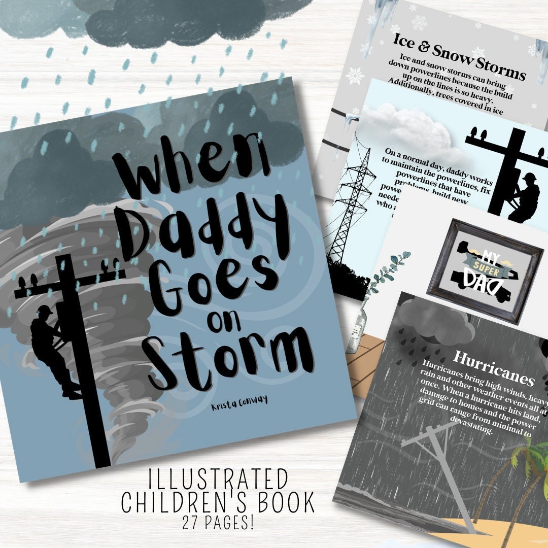 When Daddy Goes on Storm Linekid Book | Linelife Book for Lineman's ...