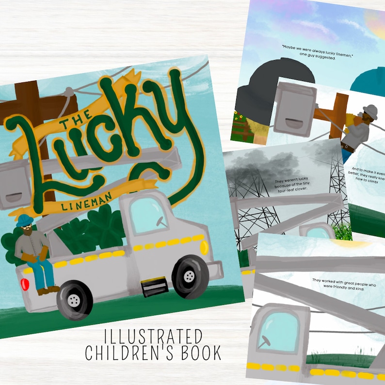 The Lucky Lineman Children's Book | Linekid Book | Linelife Book for ...