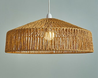Rattan Ceiling Light Shade - Etsy UK