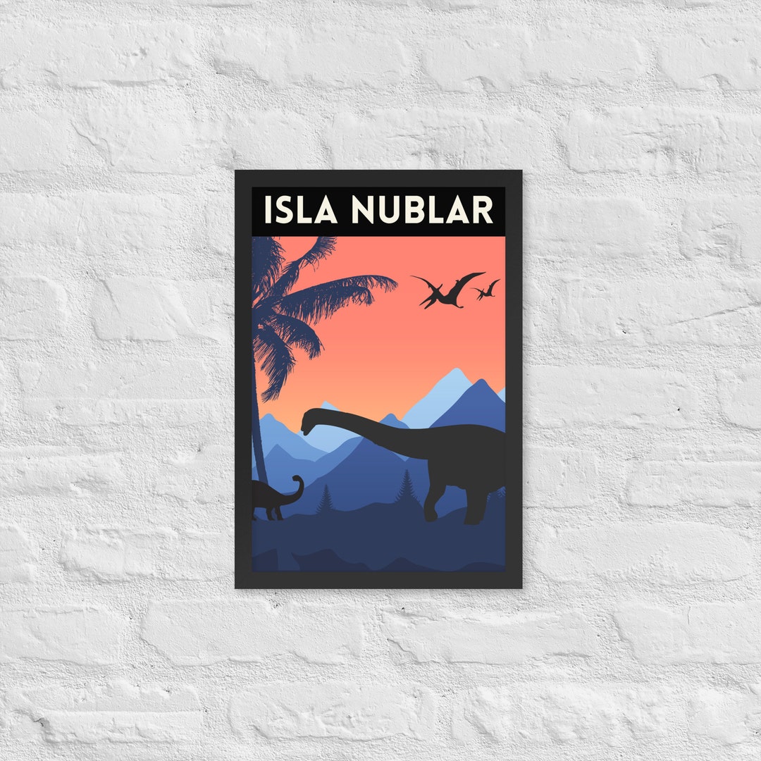 Jurassic Park Isla Nublar Framed Photo Paper Poster - Etsy