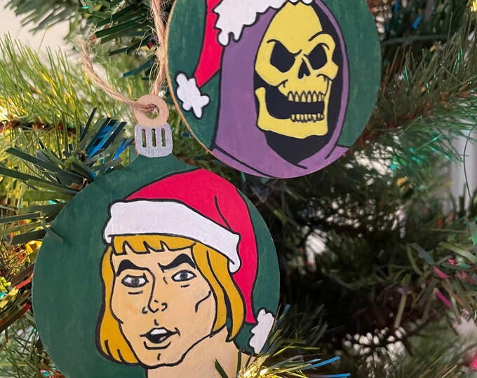 He-man and Skeletor Christmas Ornaments - Etsy