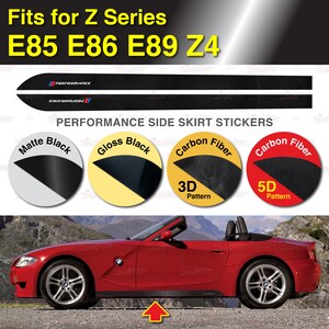 Performance Side Skirt Decals Racing Stripes DIY Selected Finish Vinyl ...