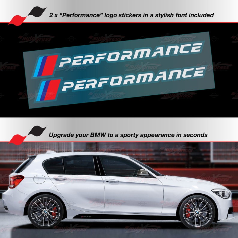 Performance Side Skirt Decals Racing Stripes DIY Selected Finish Vinyl ...