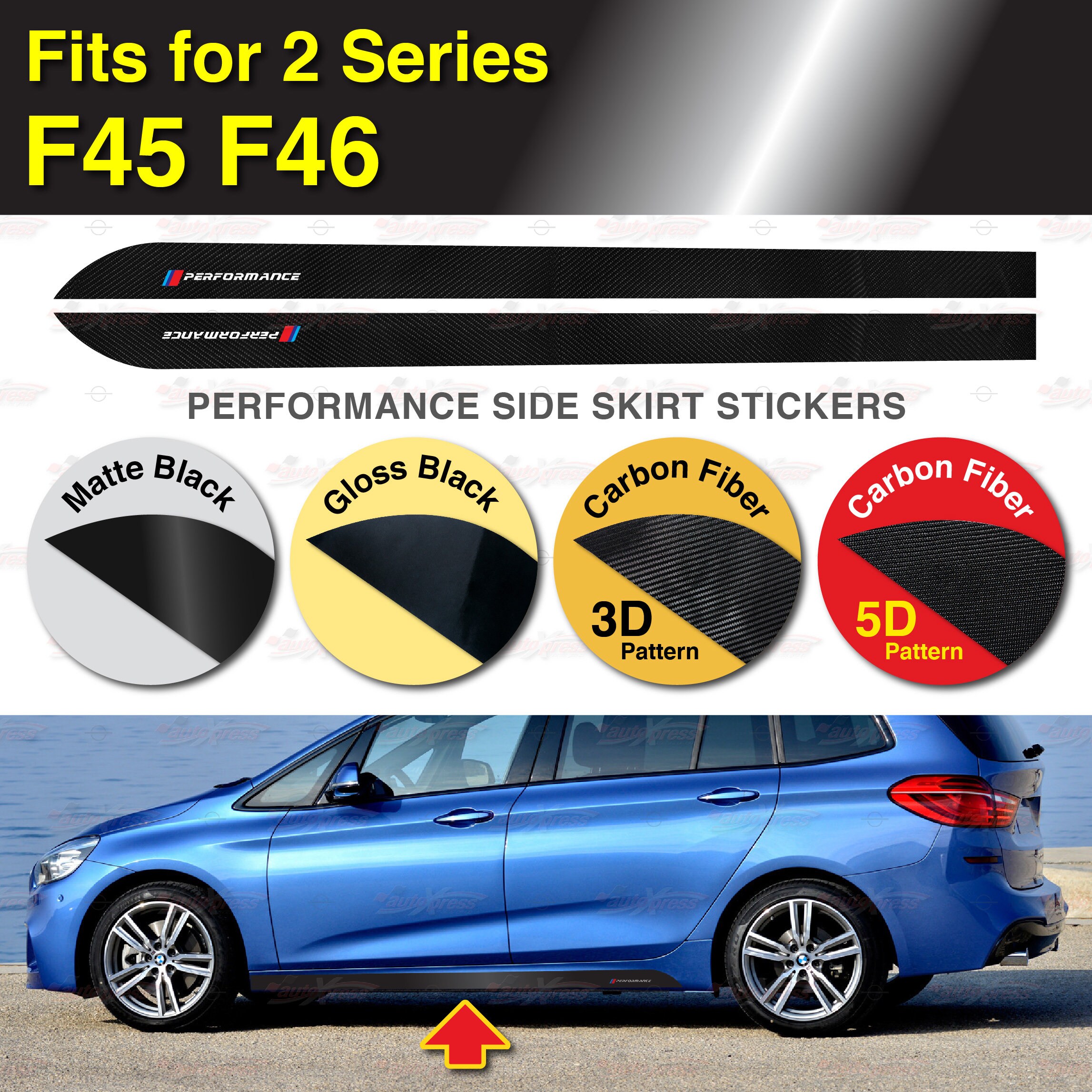 Performance Side Skirt Stickers for Both Sides Vinyl Styling - Etsy