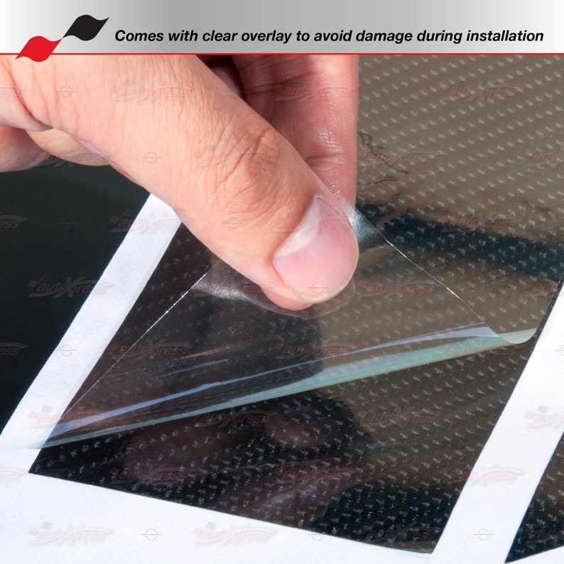 Performance Side Skirt Decals Racing Stripes 5D CARBON PATTERN Finish ...