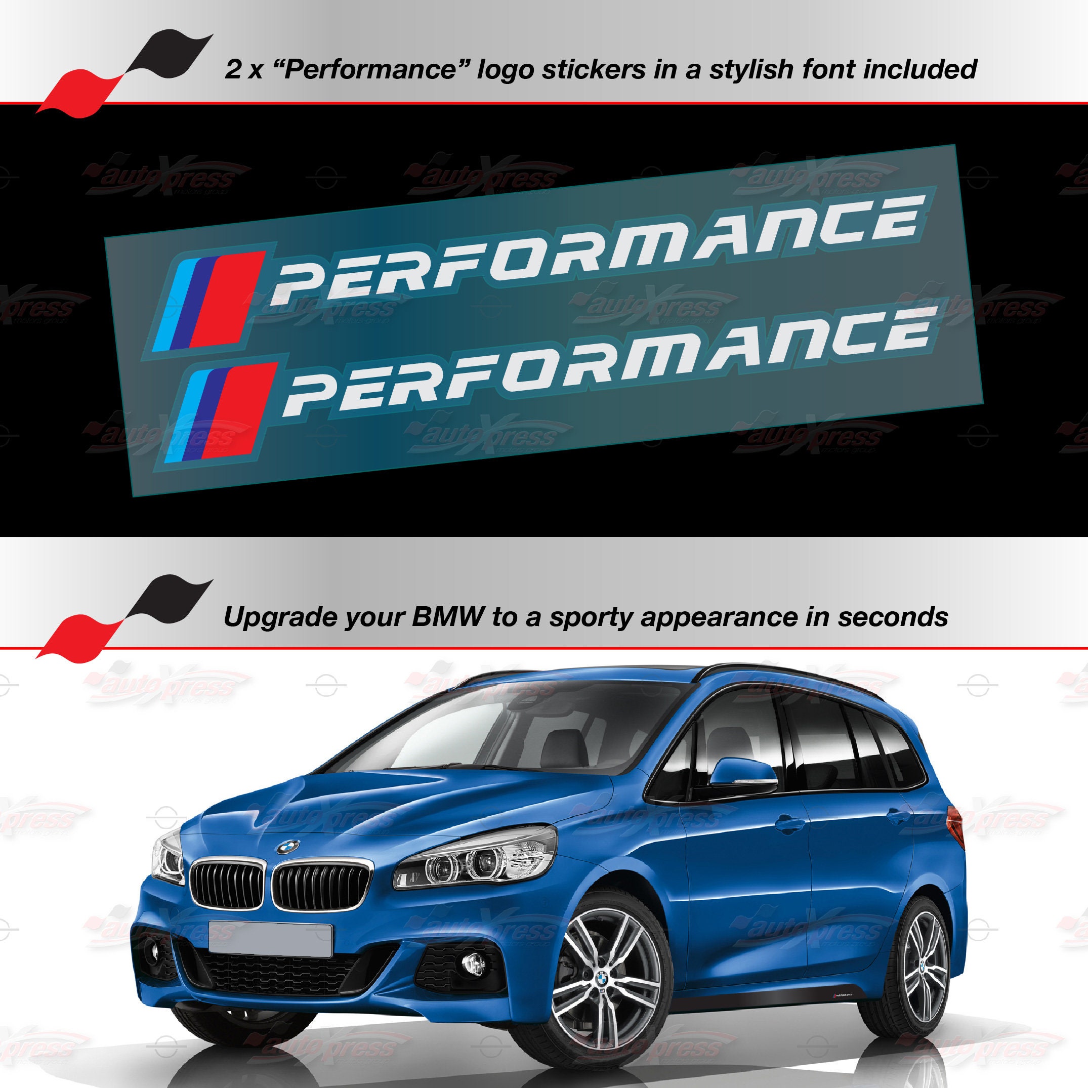 Performance Side Skirt Stickers GLOSS BLACK Vinyl Styling Adhesive ...
