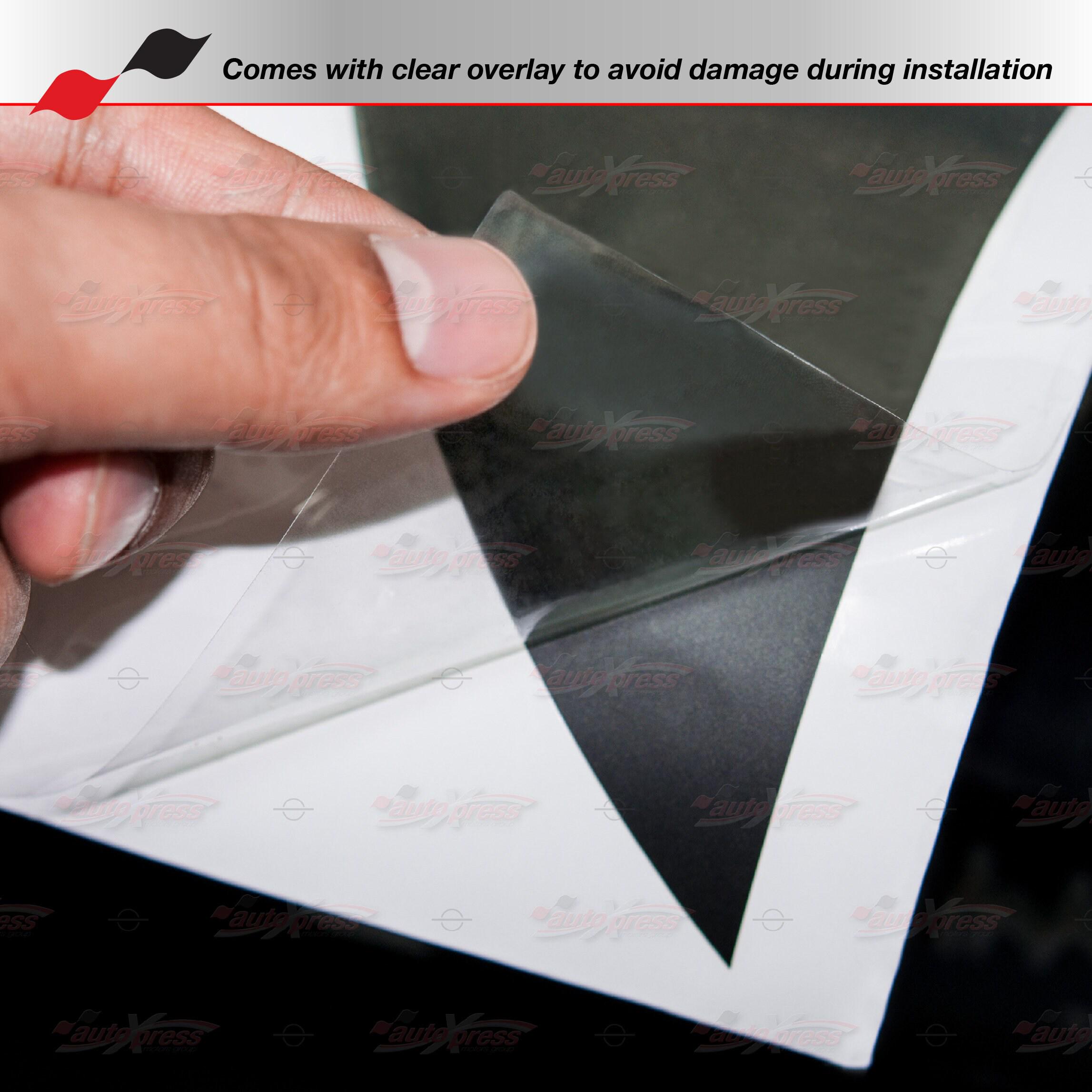 Performance Side Skirt Decals Racing Stripes MATTE BLACK Finish Vinyl ...