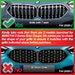 Tri-color 7 BARS Kidney Grille Front Cover Insert Clips Fits BMW 2 ...