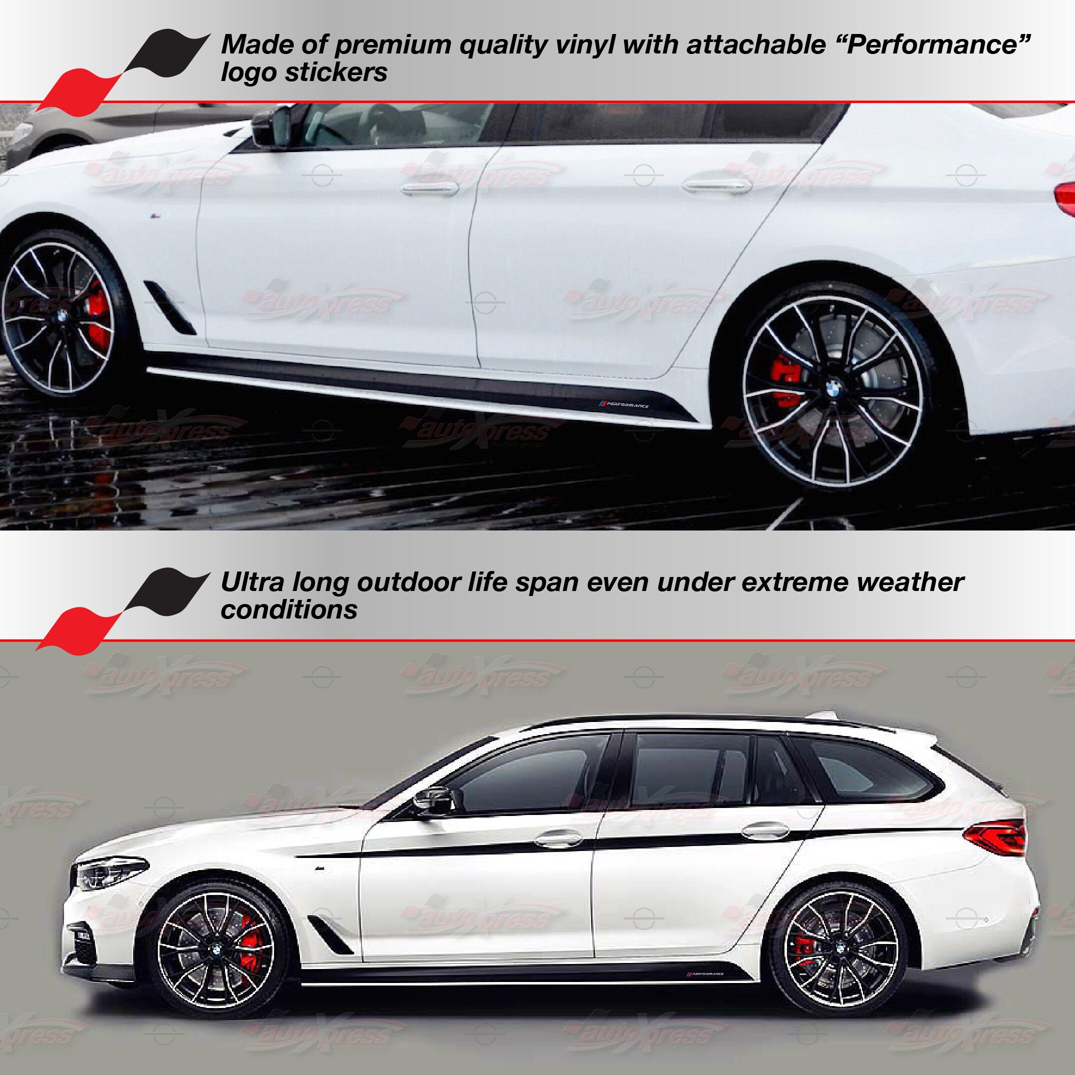 Performance Side Skirt Stickers 3D CARBON PATTERN Vinyl Styling ...