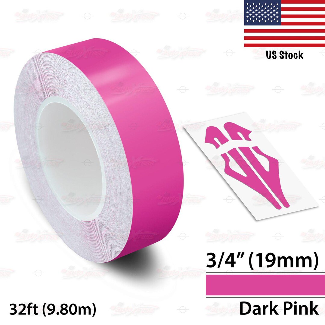 3/4" Roll Vinyl Pinstriping Pin Stripe Outline Car Motorcycle Bike Tape ...
