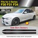 Compatible With BMW F30 F31 F34 3 Series Performance Side Skirt Decals ...