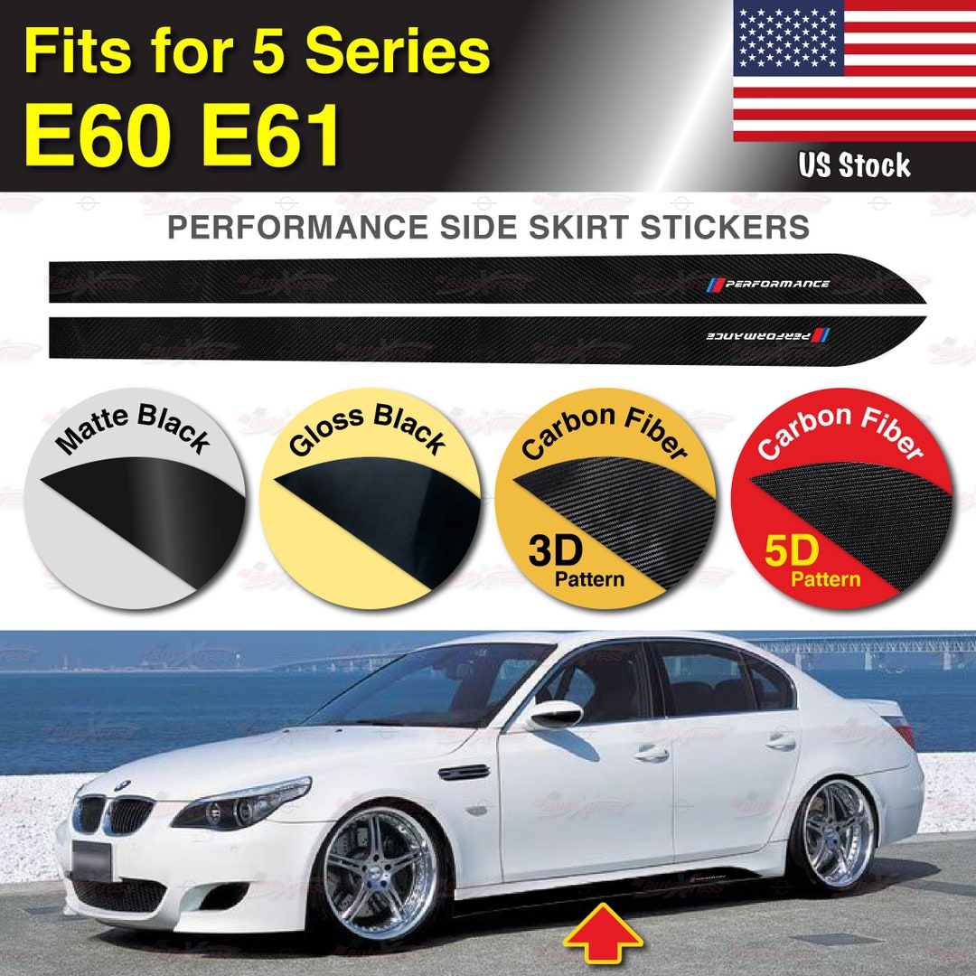 Performance Side Skirt Stickers for Both Sides Vinyl Styling Adhesive ...
