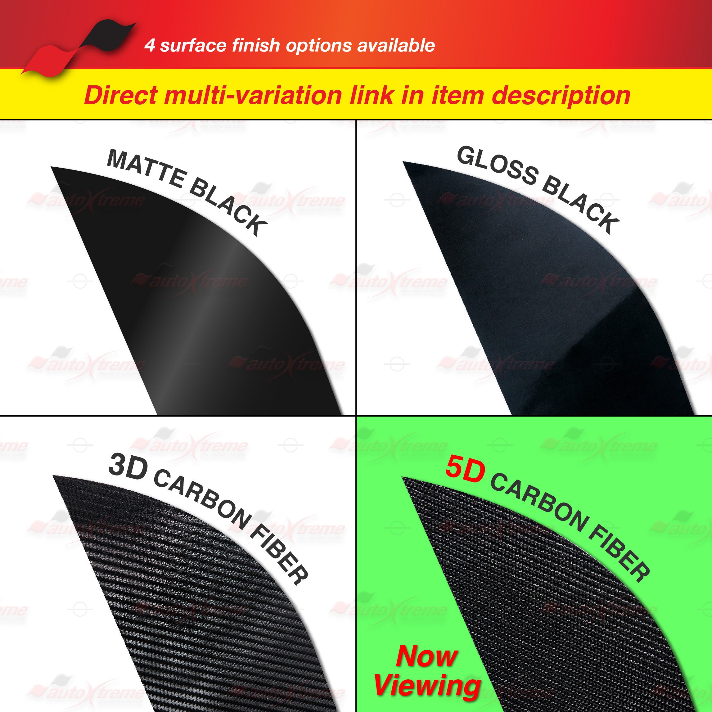 Performance Sport Side Skirt Stripes 5D CARBON PATTERN Vinyl Decals ...
