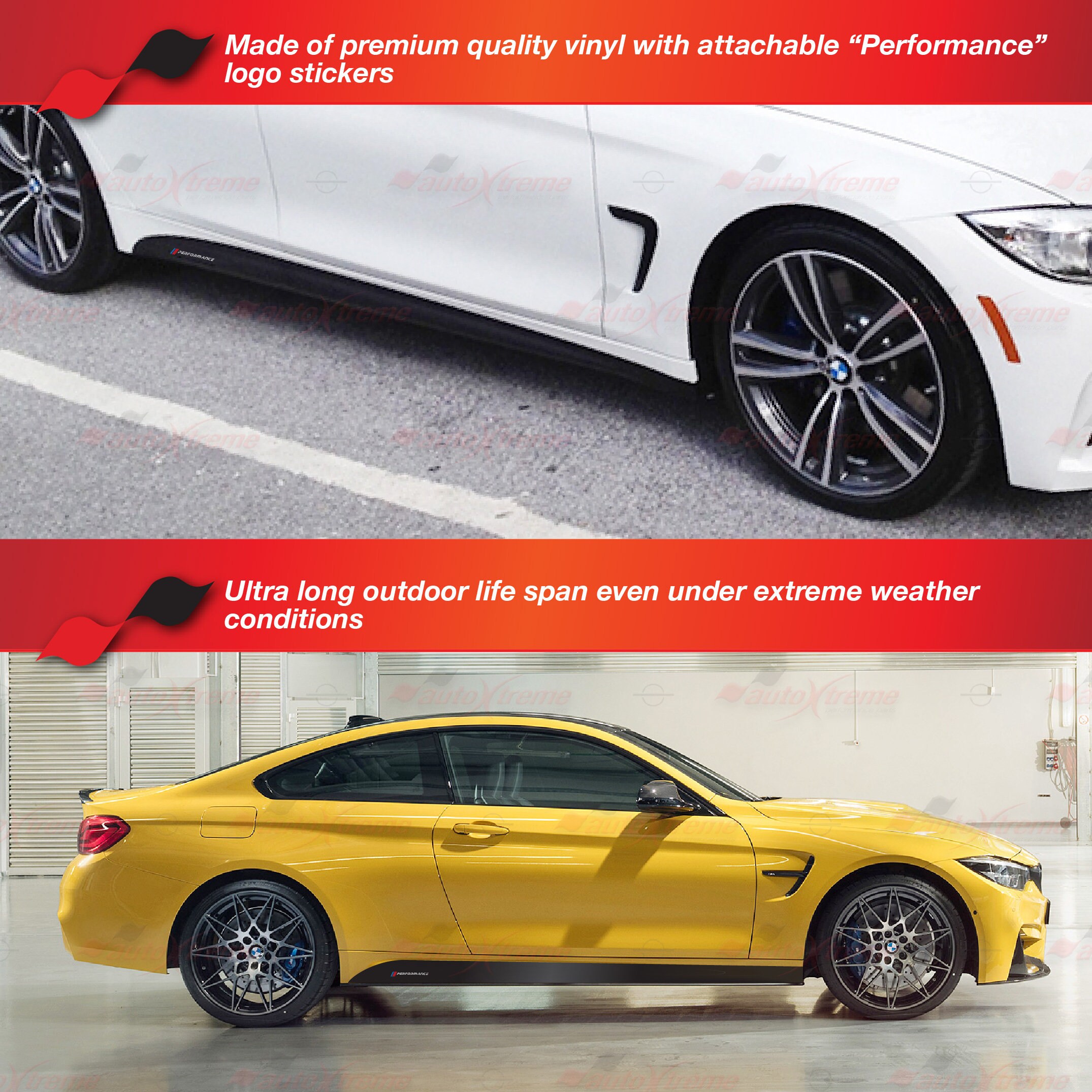 Performance Sport Side Skirt Stripes MATTE BLACK Vinyl Decals Graphic ...