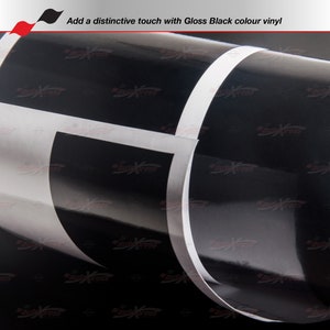 Performance Side Skirt Stickers GLOSS BLACK Vinyl Styling Adhesive ...