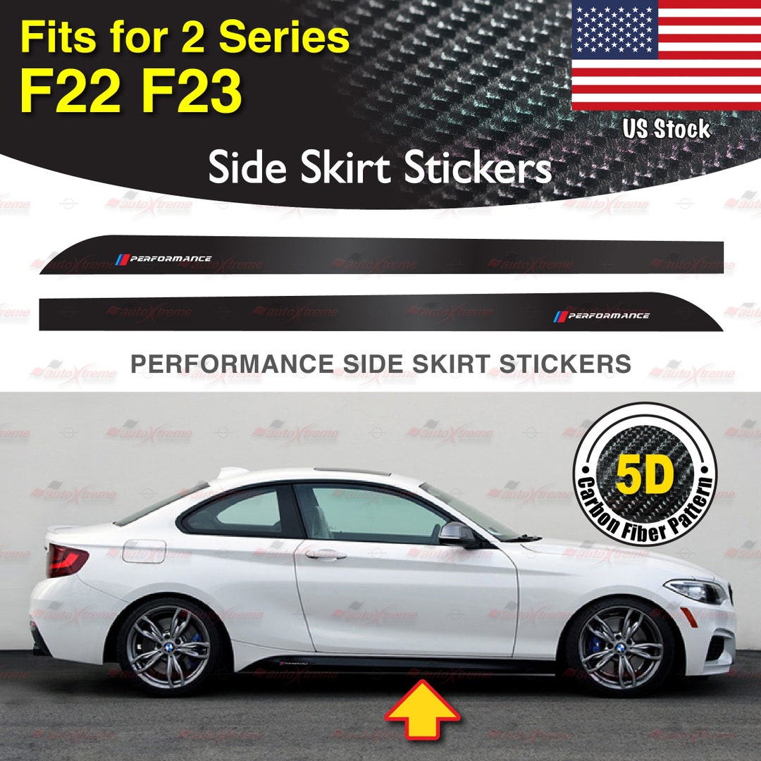 Compatible With BMW F22 F23 2 Series Performance Side Skirt Decals Trim ...