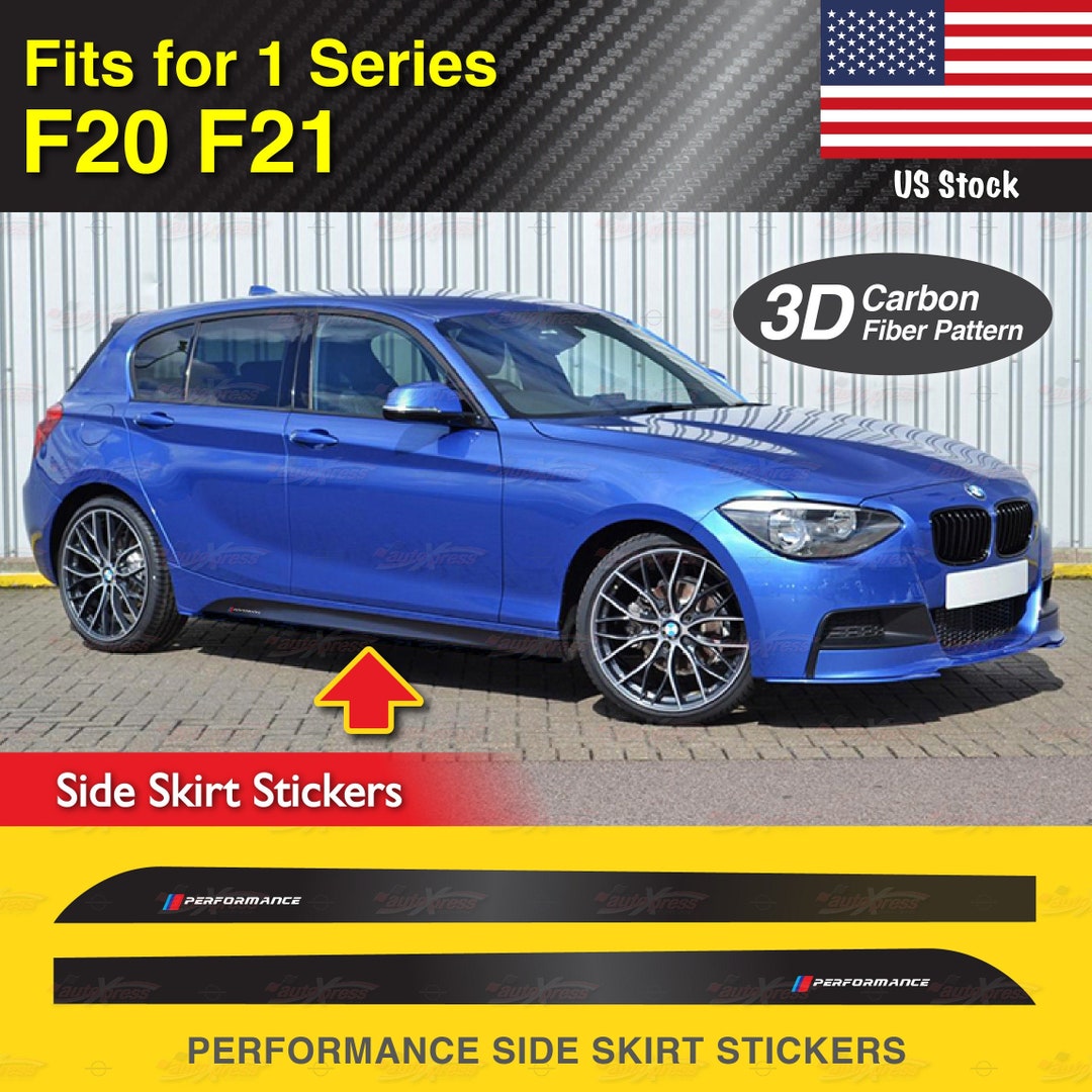 Performance Side Skirt Stickers 3D CARBON PATTERN Vinyl Styling ...