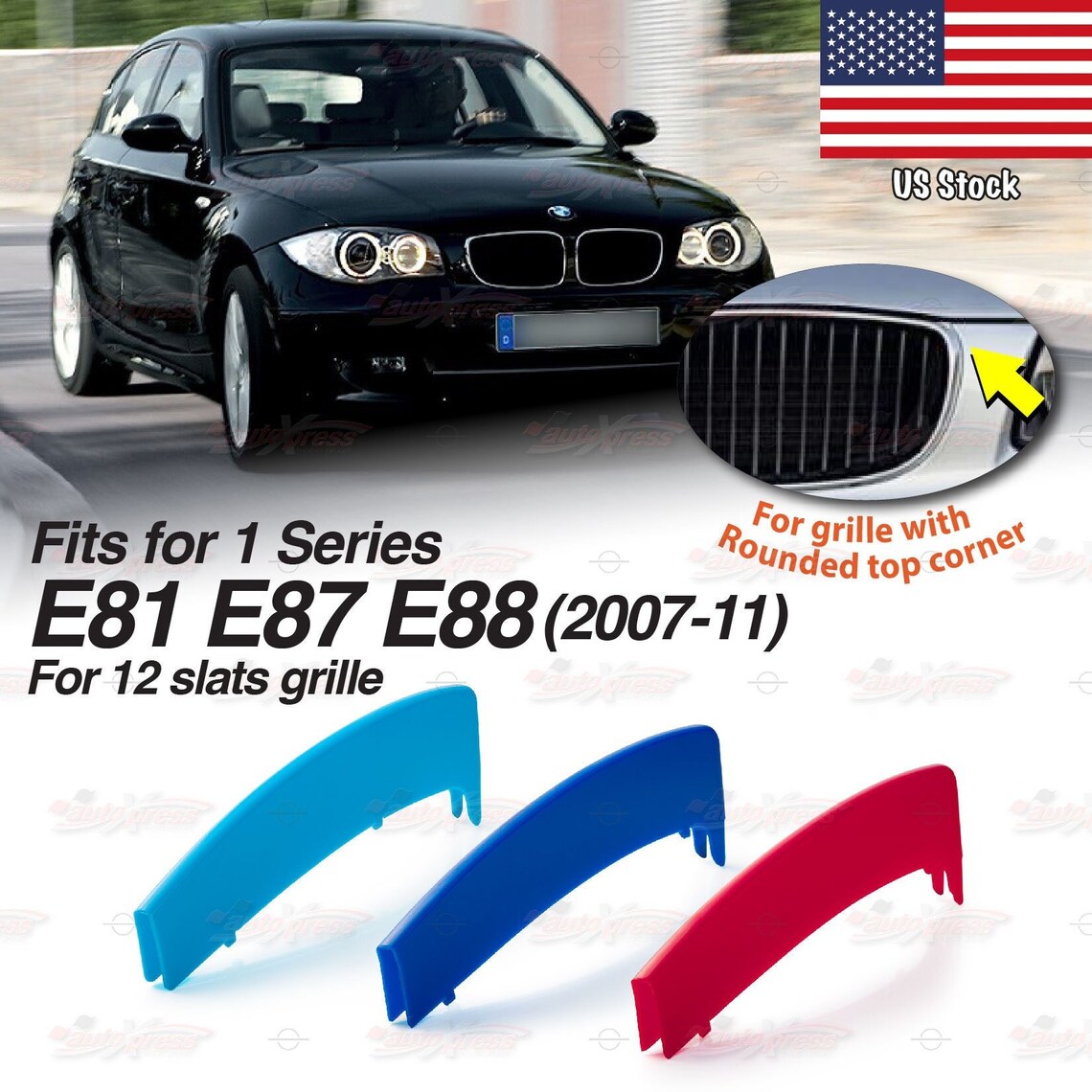 Performance 12 SLATS Kidney Grille 3 Color Cover Clips for BMW - Etsy