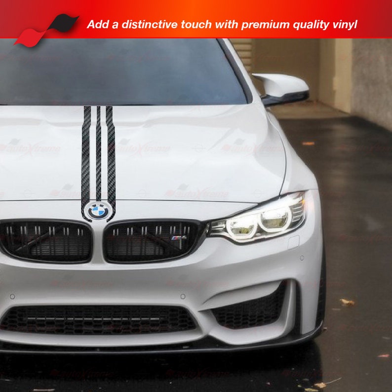 For BMW Engine Hood Bonnet Racing Graphic Triple Line Stripe - Etsy