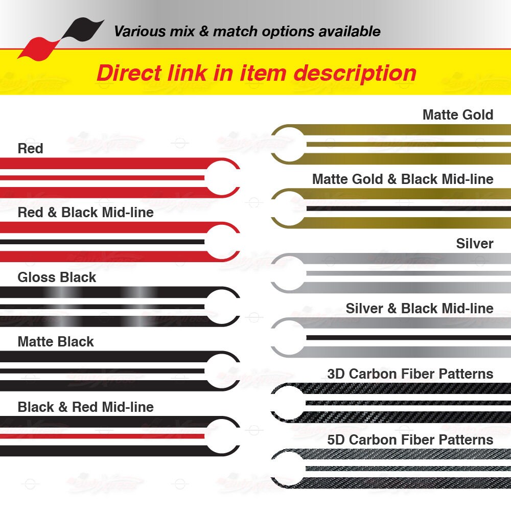For BMW Engine Car Hood Bonnet Racing Triple-line Stripe Exterior Decal ...