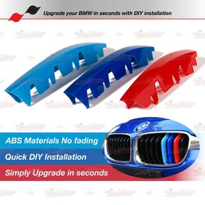 Performance 3D Mesh Kidney Grille 3 Color Cover Clips for BMW Z Series ...