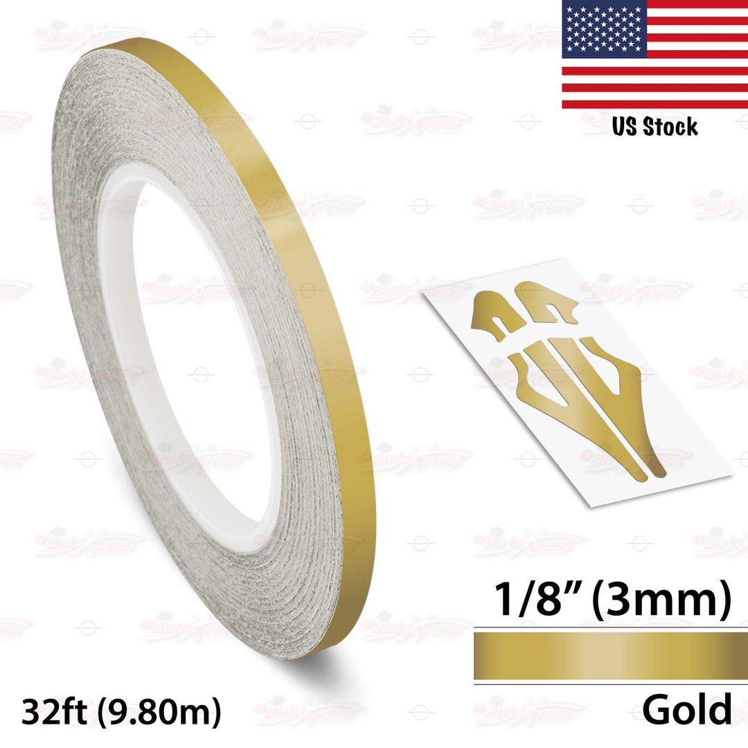 1/8" Roll Vinyl Pinstriping Pin Stripe Outline Car Motorcycle Bike Tape ...