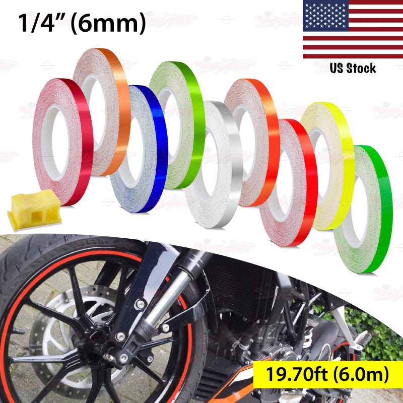 Motorcycle White Rim Tape - Etsy