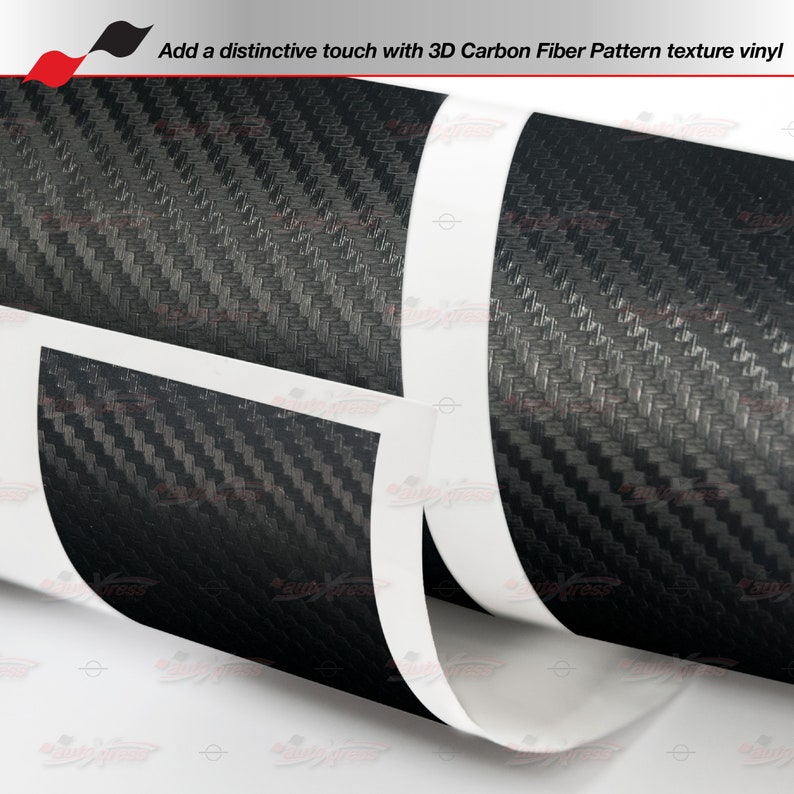 Performance Side Skirt Decals Racing Stripes 3D CARBON PATTERN Finish ...