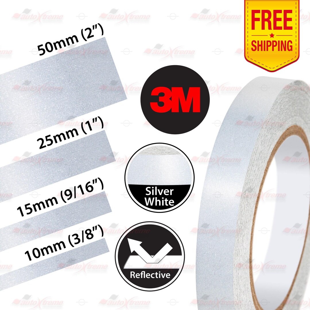 3M 65ft or 147ft REFLECTIVE High Intensity Weatherproof Self-adhesive ...