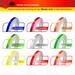 FLUORESCENT ORANGE 1/4" 0.25" 6mm Pin Stripe Wheel Rim Single Solid ...
