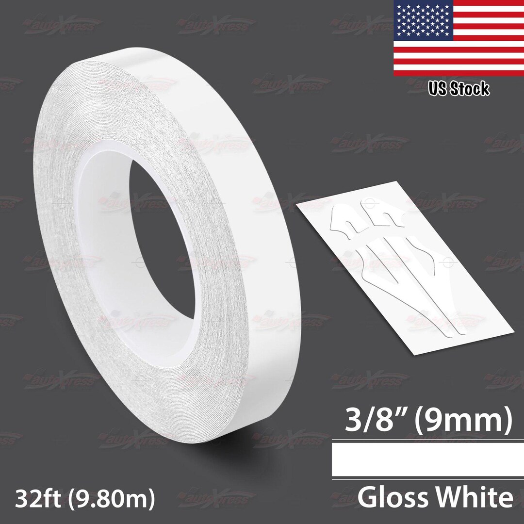 3/8" Roll Vinyl Pinstriping Pin Stripe Outline Car Motorcycle Bike Tape ...