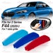Tri-color 7 BARS Kidney Grille Front Cover Insert Clips Fits BMW 2 ...