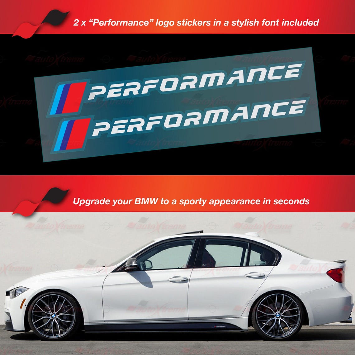 Compatible With BMW F30 F31 F34 3 Series Performance Side Skirt Decals ...