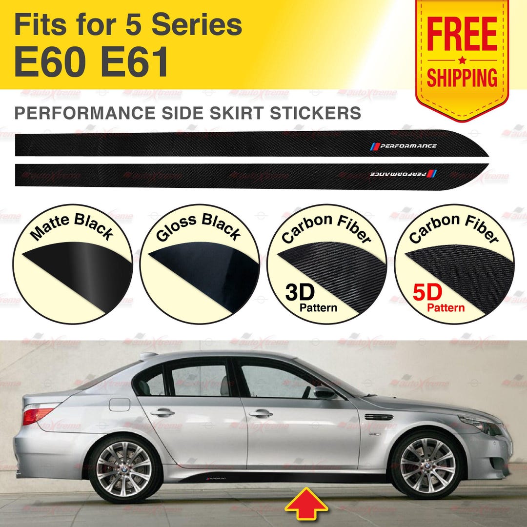 Performance Sport Side Skirt Stripes Body Decoration Vinyl Decals ...