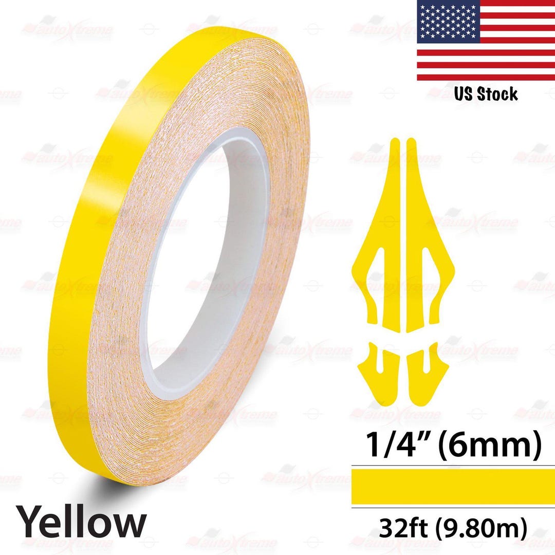 1/4" Vinyl Pinstriping Pin Stripe Car Body Bike DIY Styling Tuning Tape ...