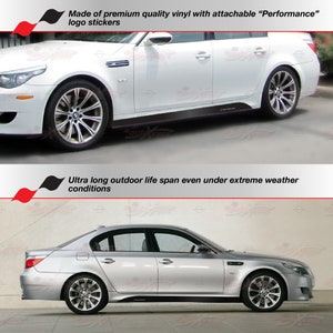 Performance Side Skirt Stickers 3D CARBON PATTERN Vinyl Styling ...