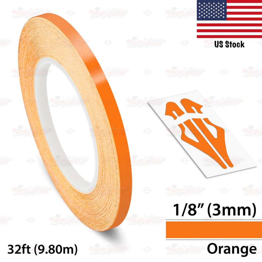 1/8" Roll Vinyl Pinstriping Pin Stripe Outline Car Motorcycle Bike Tape ...