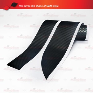 Performance Sport Side Skirt Stripes 3D CARBON PATTERN Vinyl Decals ...