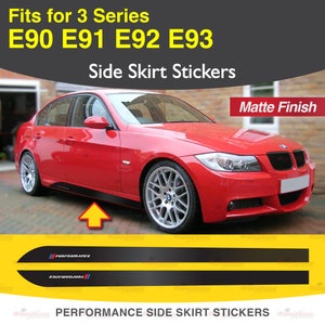 Performance Sport Side Skirt Stripes MATTE BLACK Vinyl Decals Graphic ...