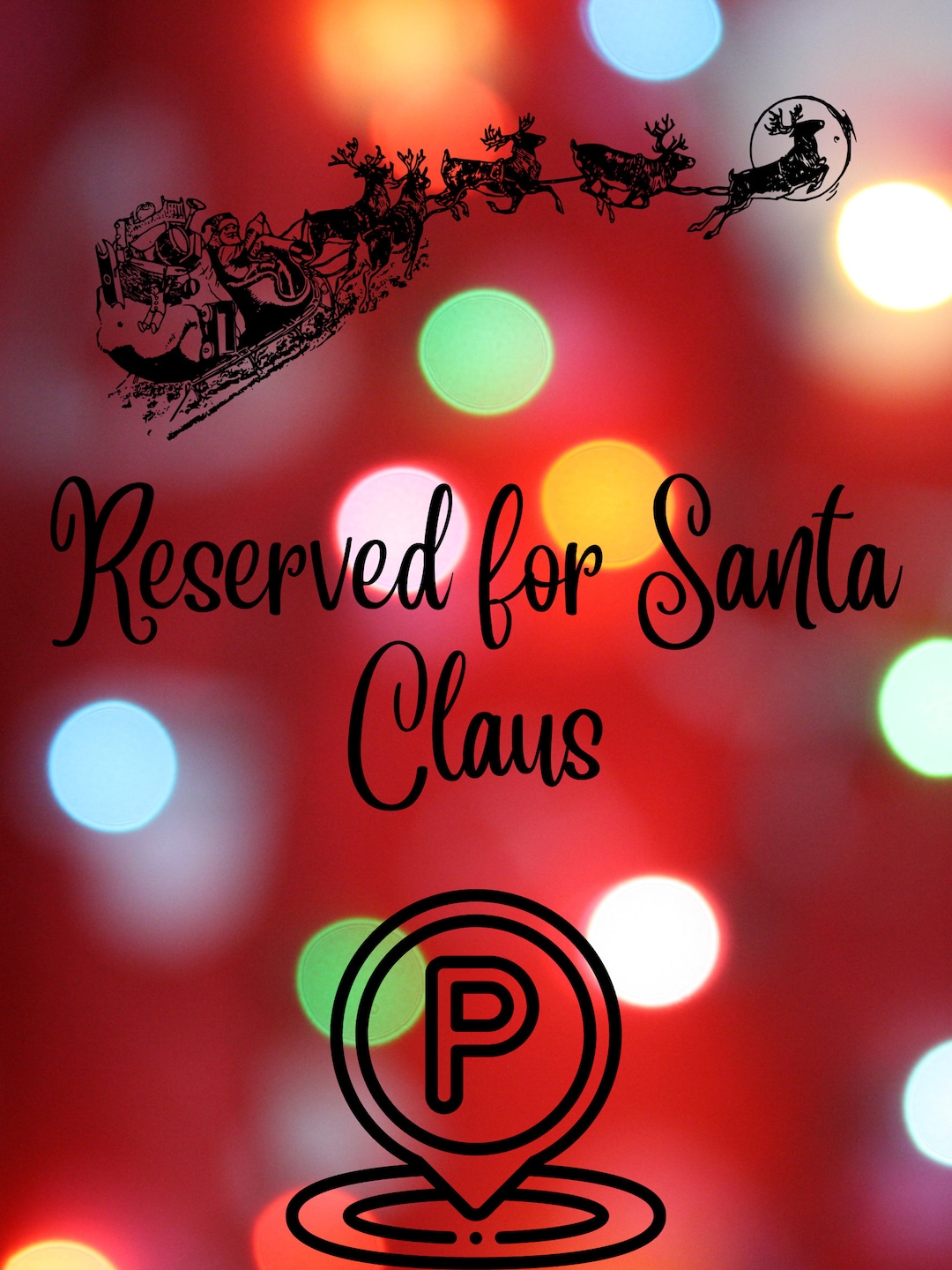 Santa Claus Welcome Sign - Etsy