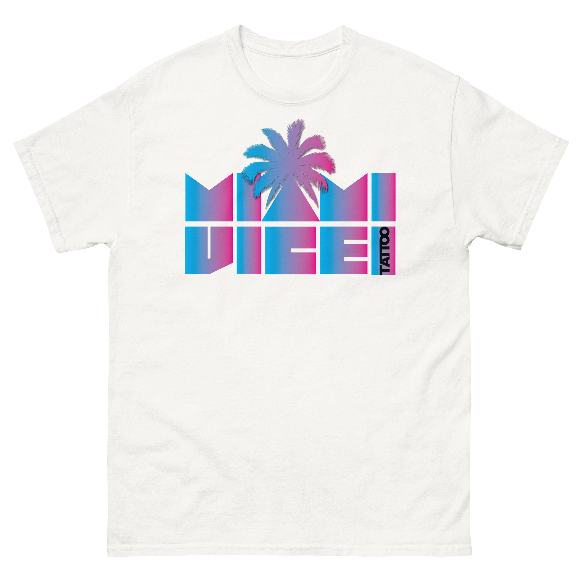 Miami Vice Colored Logo T-shirt - Etsy