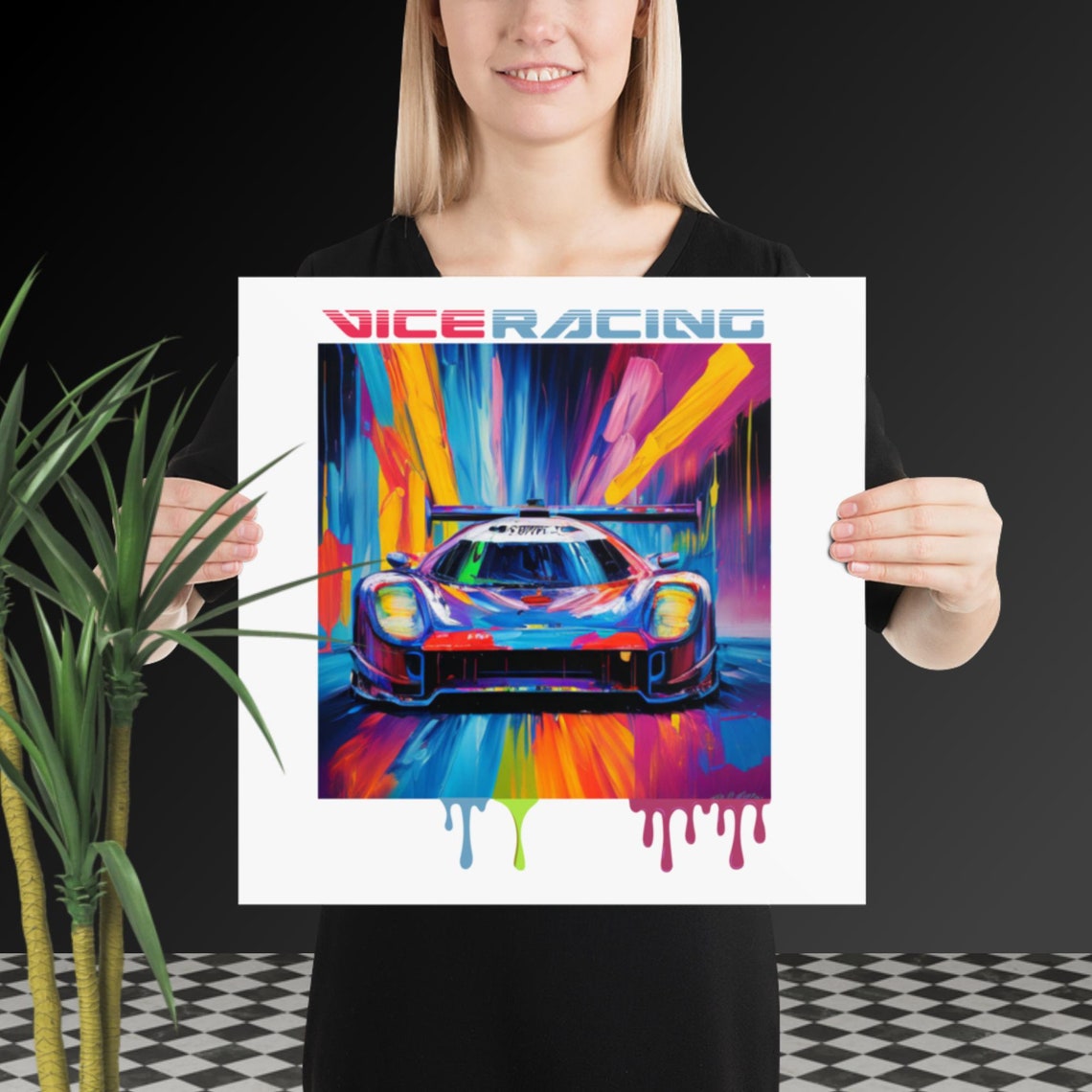 Super Car Drip Paint Artwork - Etsy