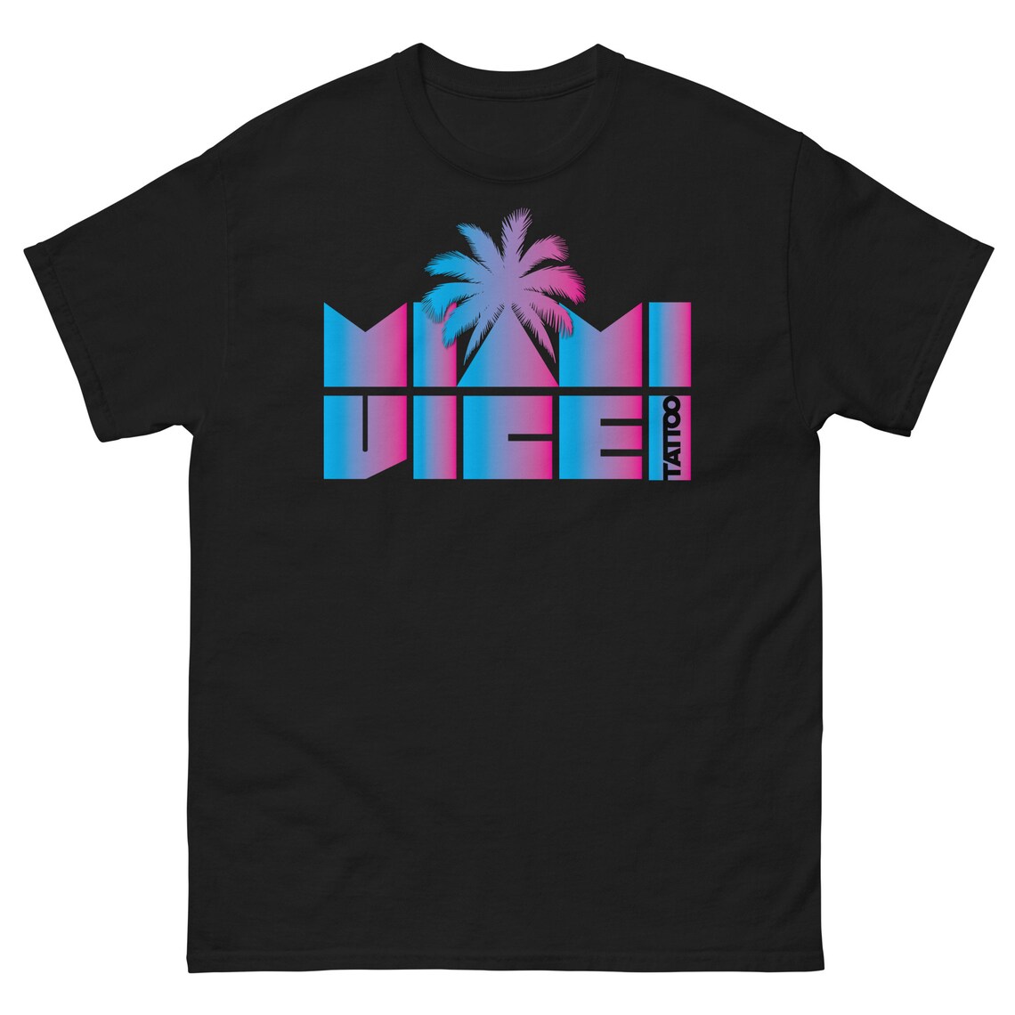 Miami Vice Colored Logo T-shirt - Etsy