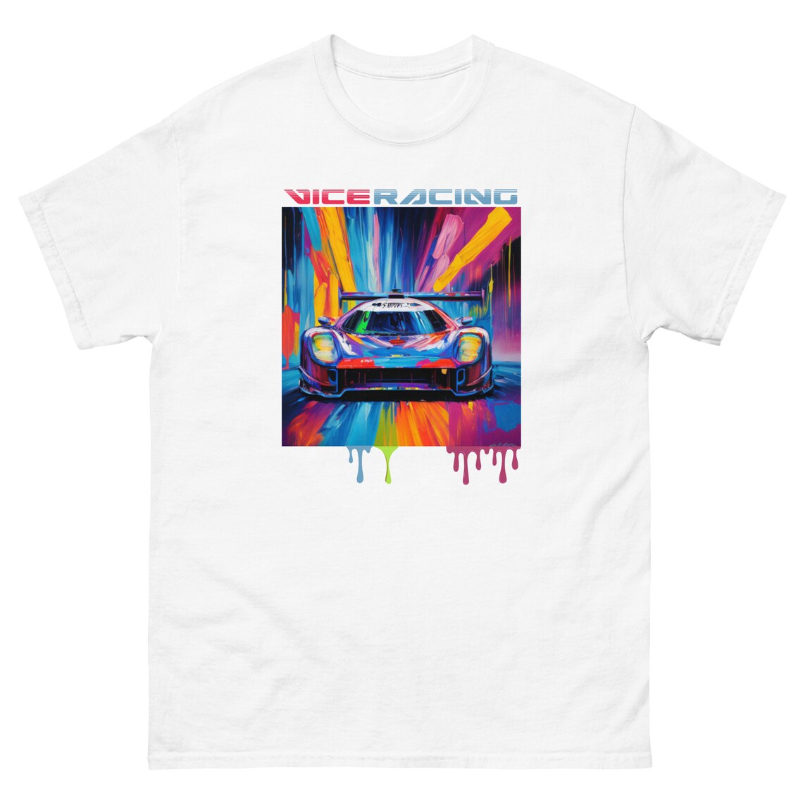 Super Car Drip Paint T-shirt - Etsy