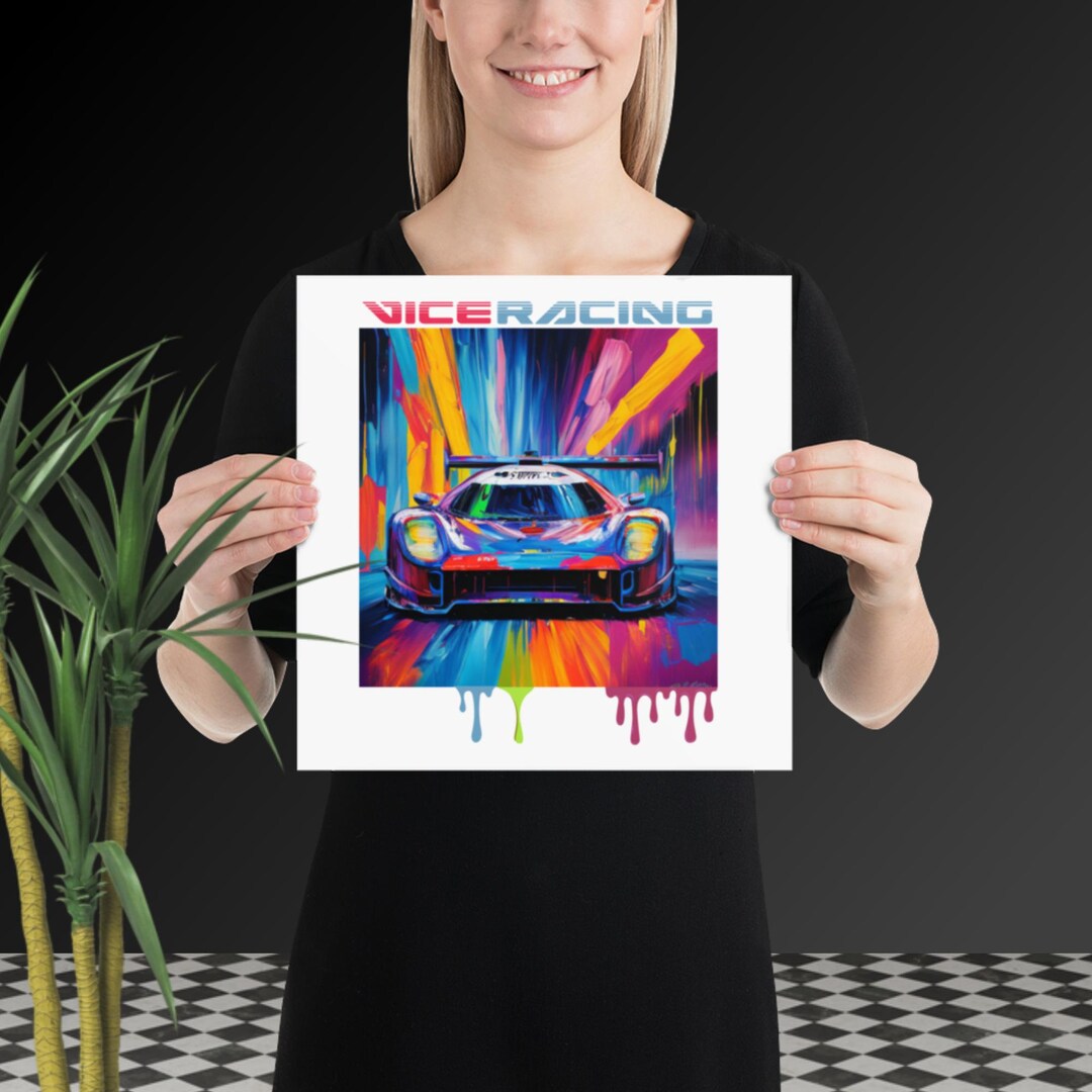 Super Car Drip Paint Artwork - Etsy