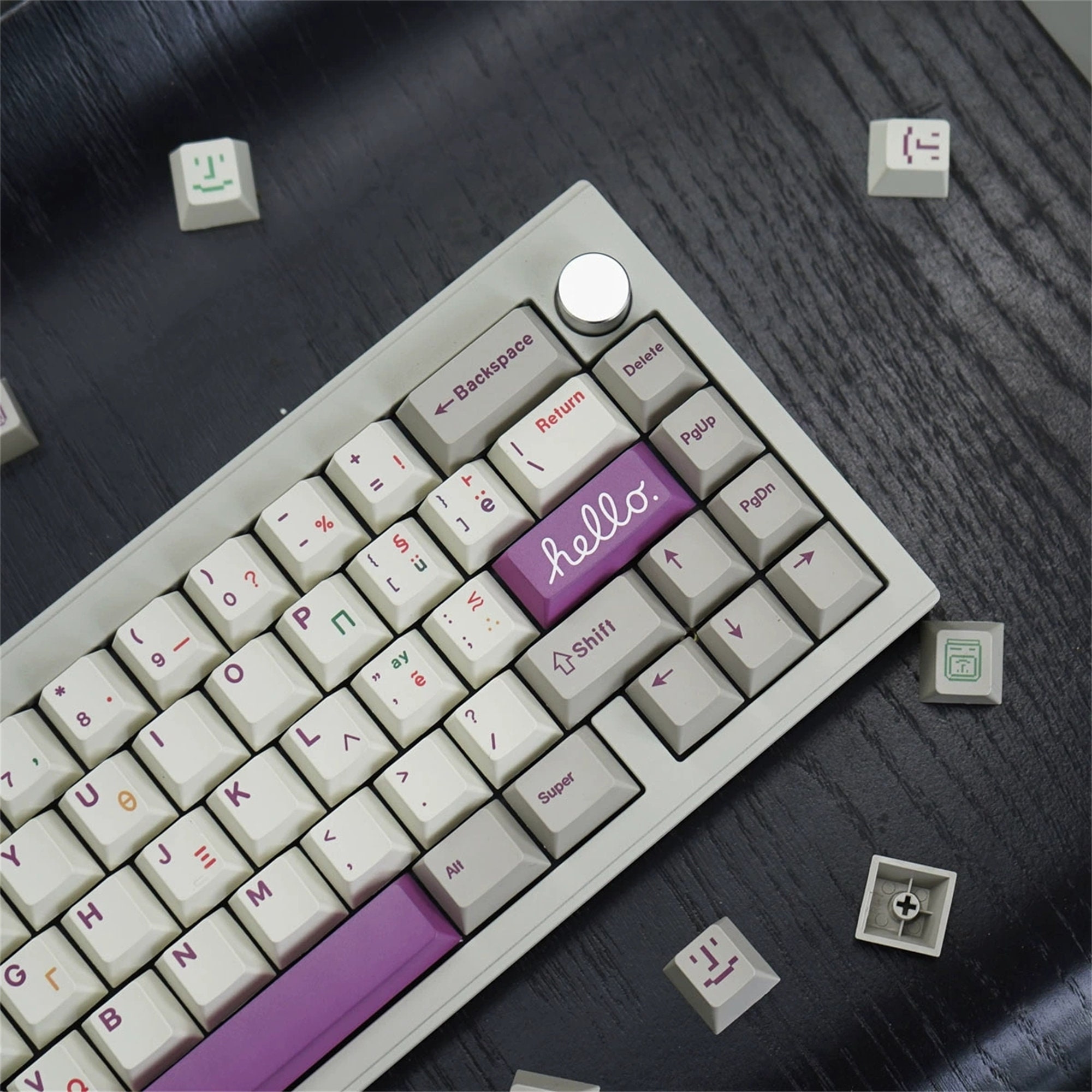 147 Keys-retro Greek Keycap Set Vintage Purple Keycap Set - Etsy